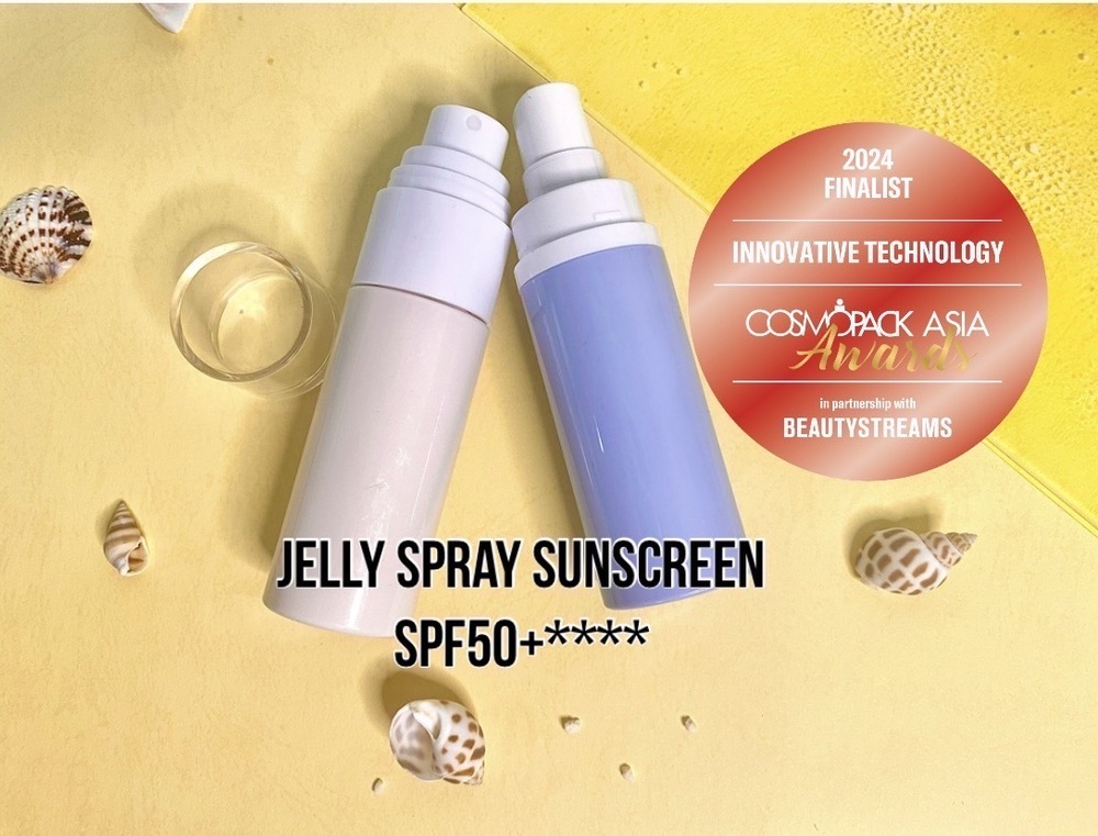 Jelly Sunscreen Spray nominated for Cosmopack Awards Asia 2024